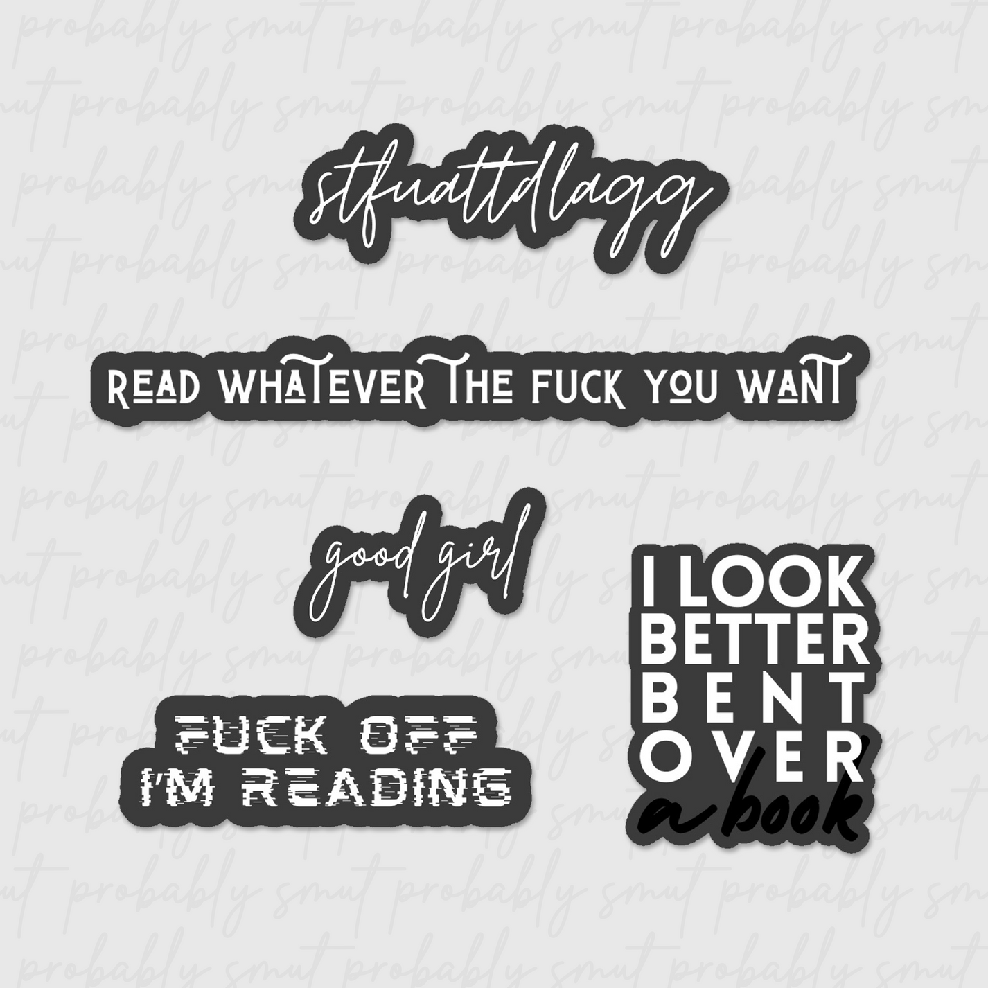 greatest hits sticker pack – probably smut