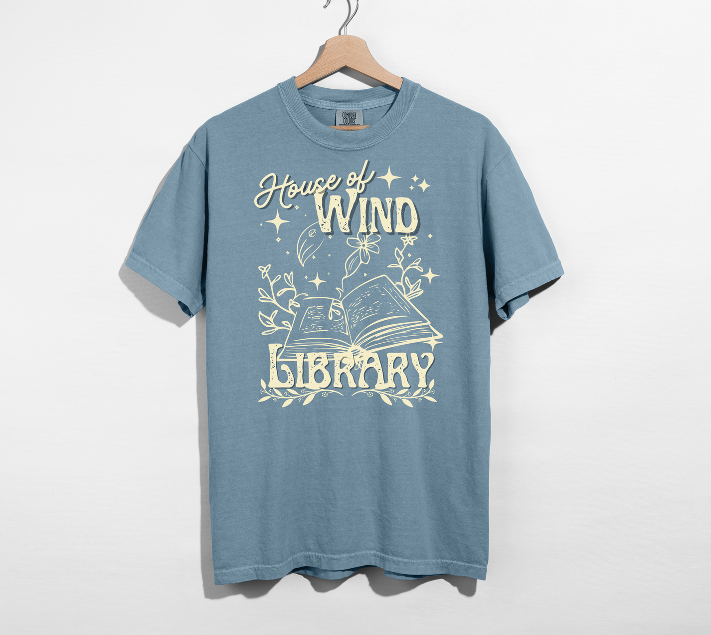 house of wind library t-shirt – probably smut